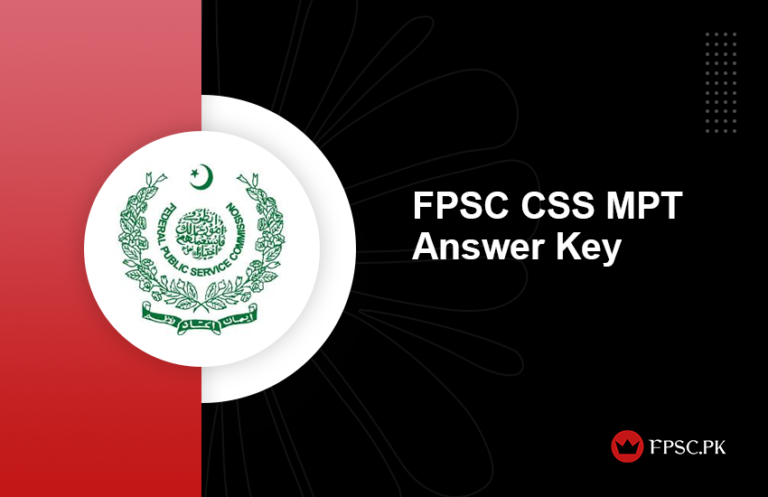FPSC CSS MPT Answer Key 2025 Download PDF | 17 November FPSC CSS MPT Answer Key 2025 Download PDF | 17 November